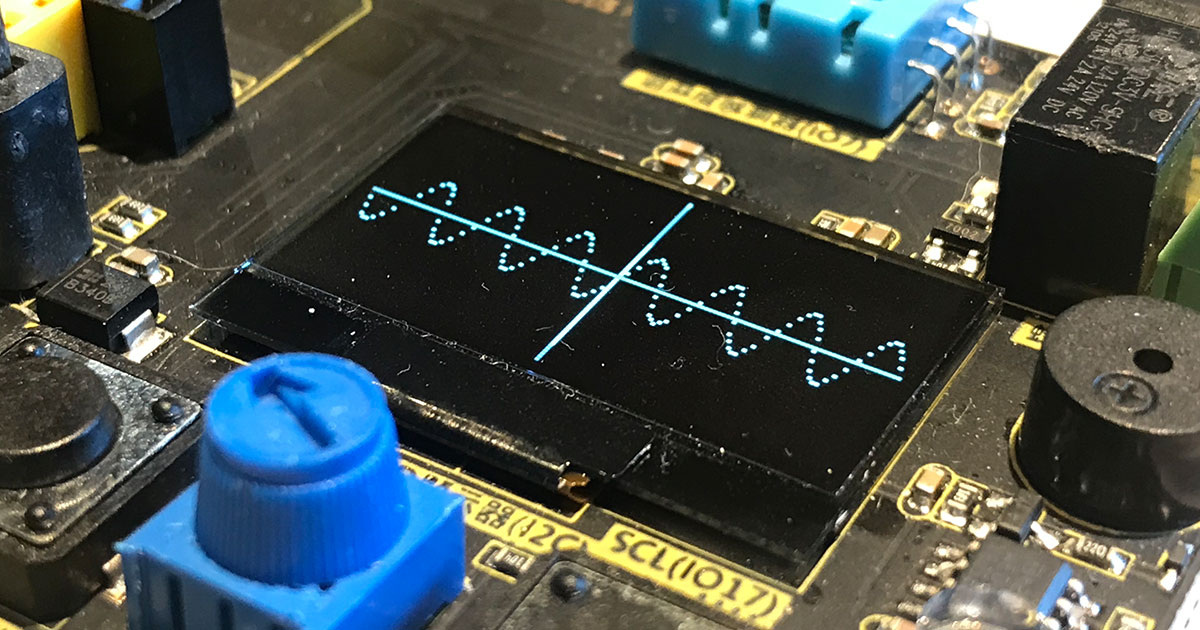 OLED 繪製正弦波圖形 - micro:bit 擴充板教學 ( EZ Start Kit+ ) | STEAM 教育學習網