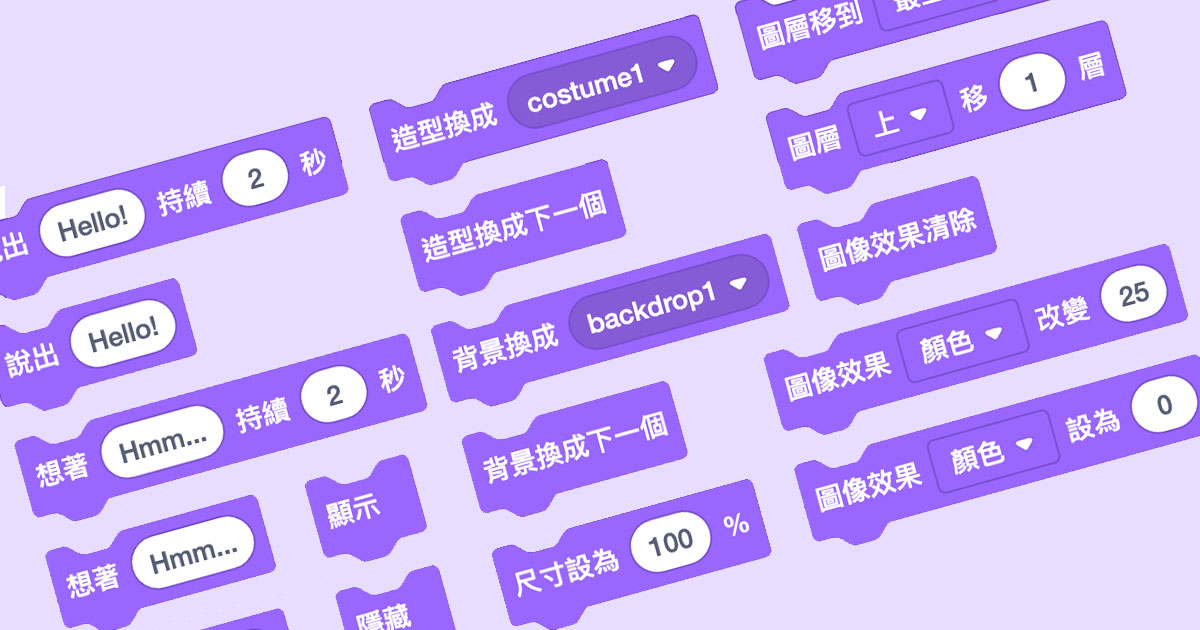 外觀積木 ( Looks blocks ) - Scratch 教學 | STEAM 教育學習網